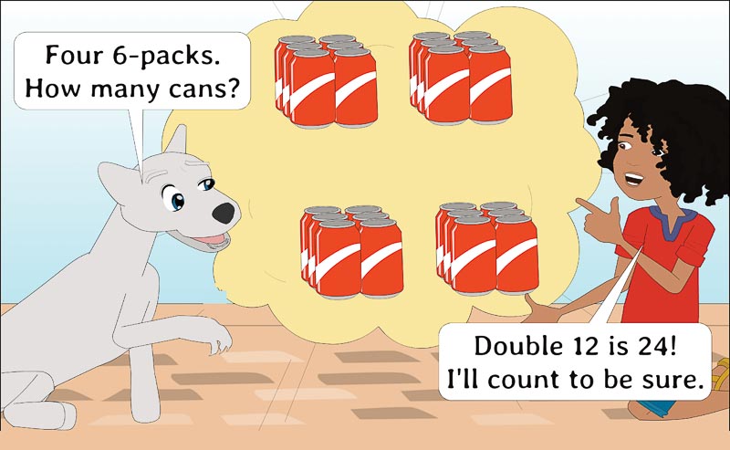 a taste of book one–practicing the 4 times table – Math Dog